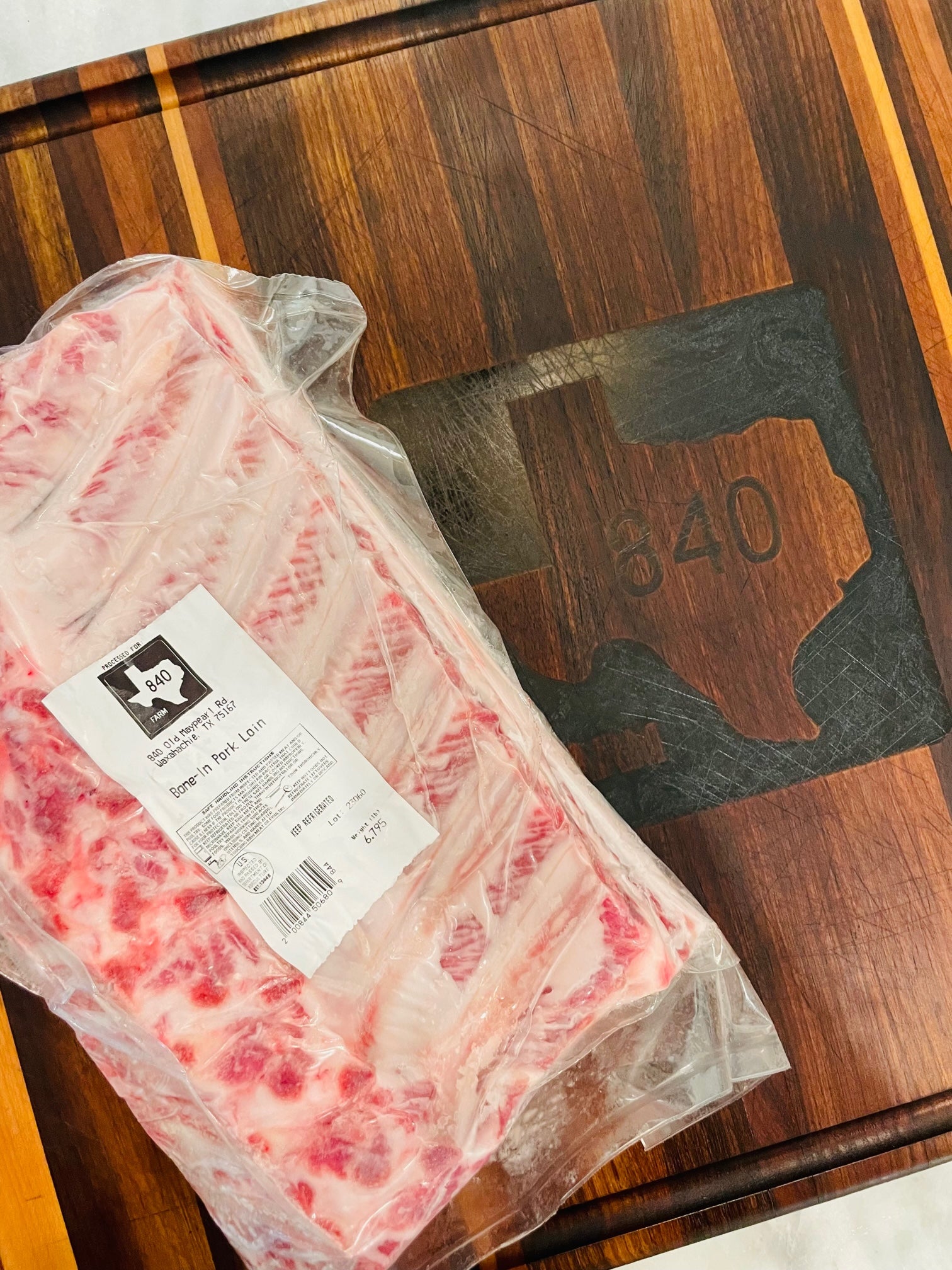 Mangalitsa Whole Bone-In Pork Loin – 840 Farm Mangalitsa Whole Bone-In Pork Loin – 840 Farm